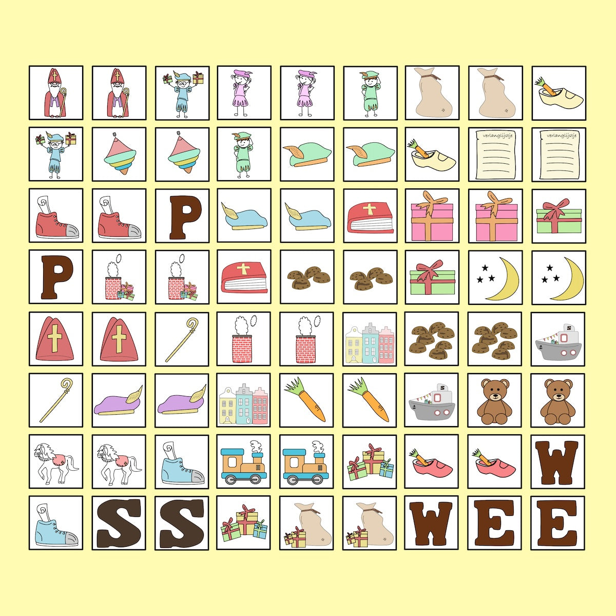 Sinterklaas memory zelf printen – Mamafeestbeest