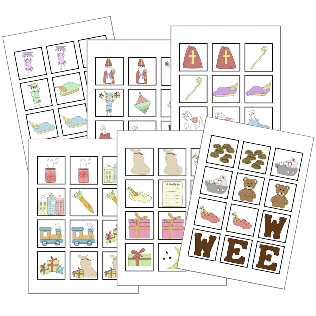 Sinterklaas memory zelf printen – Mamafeestbeest